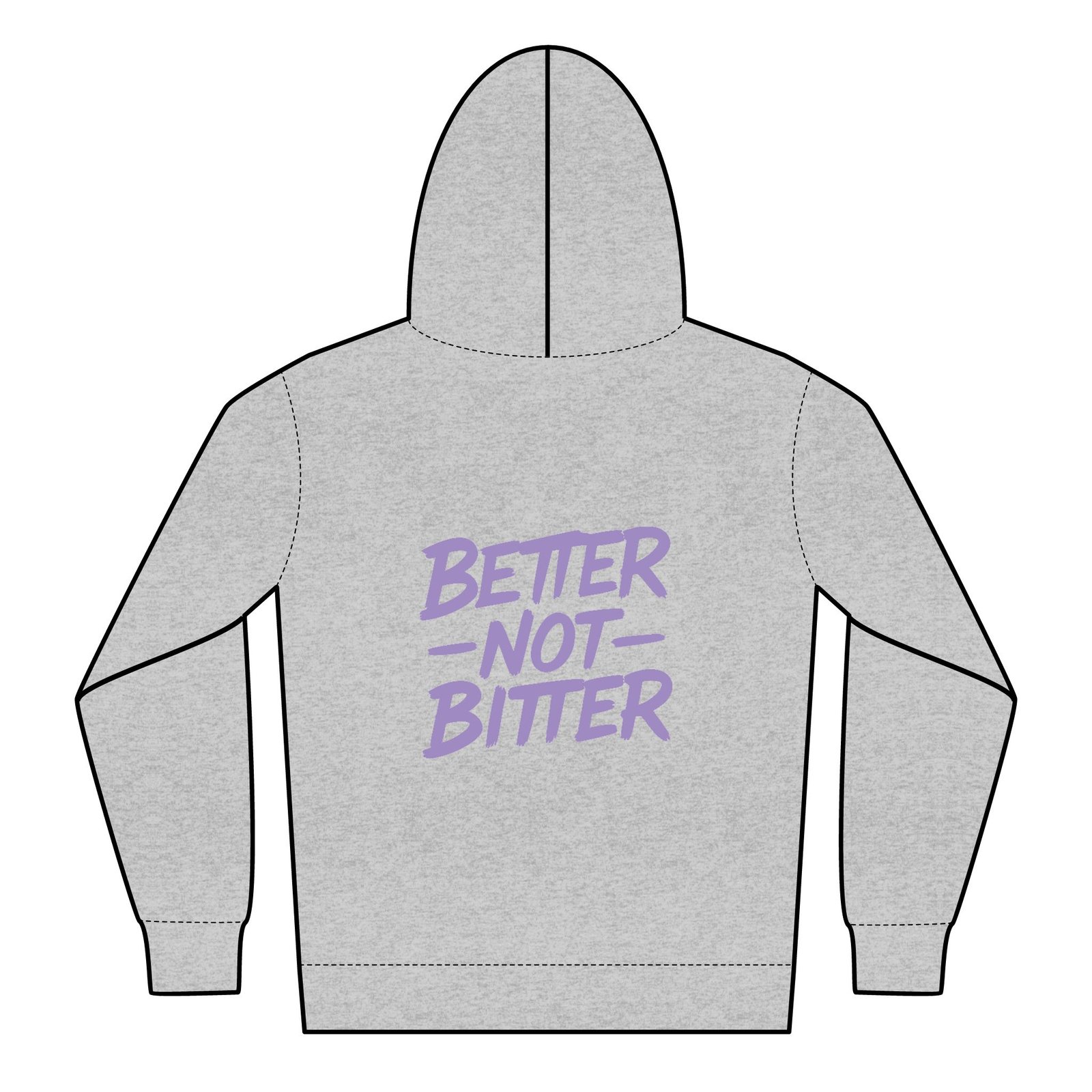 Youth Hoodie — “Better Not Bitter” Zip-Up Kids Sweatshirt – Madison's Path